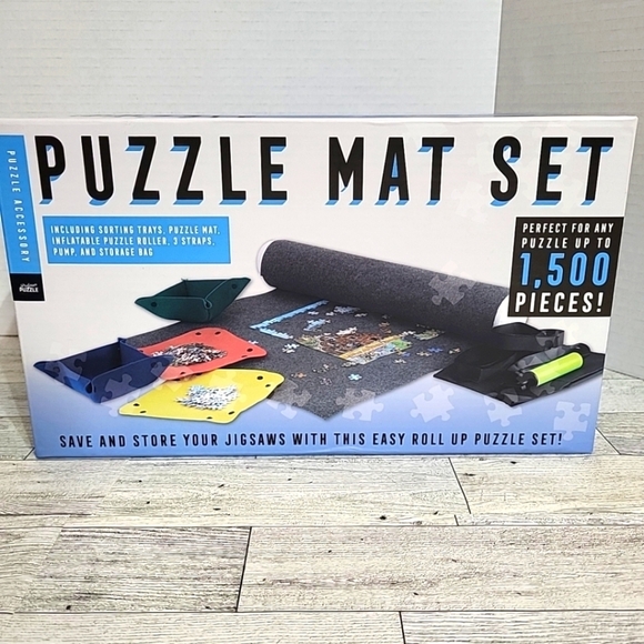Games | New Puzzle Mat Set Jigsaw Storage Easy Rollup To 150 Pieces ...
